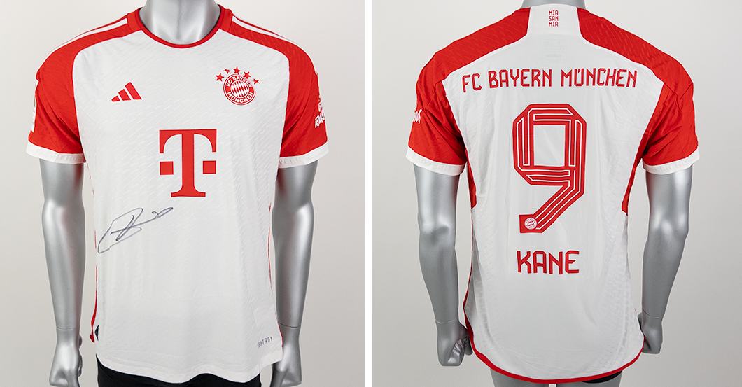 Signiertes Spielertrikot von FCB-Superstar Harry Kane